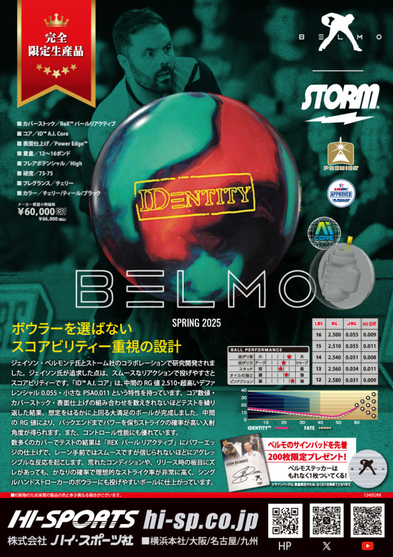 アイデンティティー - ハイスポーツ社 ：信頼のボウリング用品販売